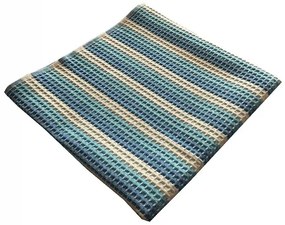 Vaflový ručník 50x100 cm modrý