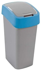 Odpadkový koš FLIPBIN 50l stříbrná/modrá 02172-734