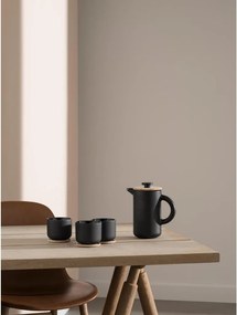 Černý kameninový šálek na cappuccino 200 ml Theo – Stelton