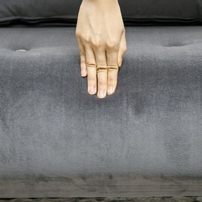 HOMCOM Skládací křeslo s funkcí lůžka a polštářem, lůžko pro hosty s nastavitelným opěradlem, sametový vzhled, do 125 kg, šedé