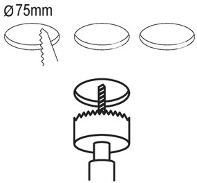 Eglo 99135 - SADA 3x LED Podhledové svítidlo FUEVA 5 1xLED/2,7W/230V