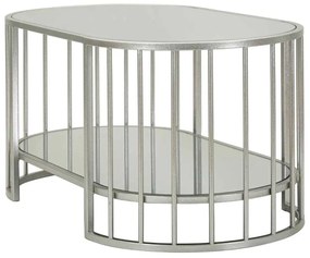 Designový konferenční stolek Eilonwy 90 cm stříbrný
