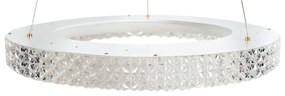 Toolight Závěsné LED osvětlení Crystal LE12 MS002-CP růžová zlatá 60 cm