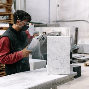 Odkládací stolek Plinth Cubic, Black Marble – AUDO COPENHAGEN
