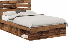 Rám postele Staré dřevo 120 x 200 cm Masivní borové dřevo 3411437