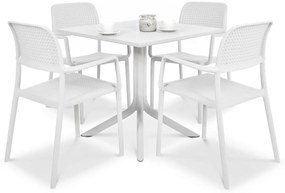 Nardi Bílý plastový zahradní stůl Clipx 80 x 80 cm