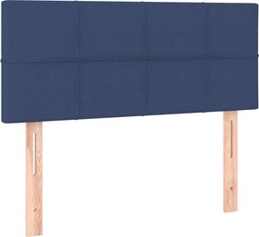 Box spring postel s matrací a LED modrá 80 x 200 cm textil 3133675