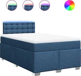 Box spring postel s matrací černá 120x190 cm textil 3288147