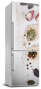 Wallmuralia Nálepka na ledničku Zalenina a koření 60x180 cm