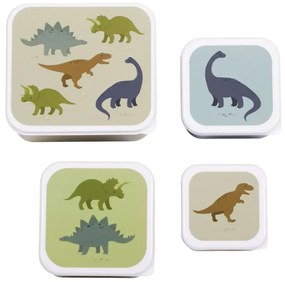 a Little Lovely Company Sada 4 krabiček na oběd a svačinku dinosaurus