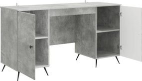 Stůl Betonově šedá 142,5 x 50 x 75 cm Kompozitní dřevo 3414633
