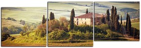 Obraz na plátně - Italská venkovská krajina - panoráma 5156E (150x50 cm)