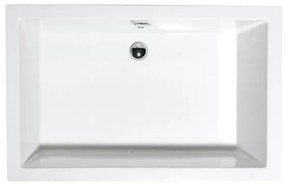 Polysan Deep Hluboká sprchová vanička 110x75x26 cm, bílá 72883