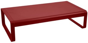 OnaDnes -20% Červený hliníkový zahradní konferenční stolek Fermob Bellevie 138 x 80 cm