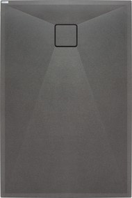 Deante Correo, obdélníková granitová sprchová vanička 120x70x3, 5 cm, antracitová metalíza, DEA-KQR_T73B