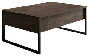 Konferenční stolek Luxe Walnut and Black