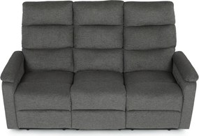 Sedací souprava, polohovací, šedá, látka, ASD-C5980 GREY2