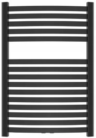 Invena, koupelnový žebříkový radiátor 540x800 mm 404W, černá matná, UG-03-080-A