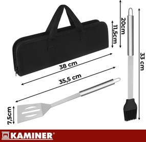 Sada grilovacích nástrojů - 5 ks Kaminer 27182