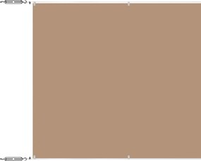 Vertikální markýza taupe 140 x 800 cm oxfordská látka 148413