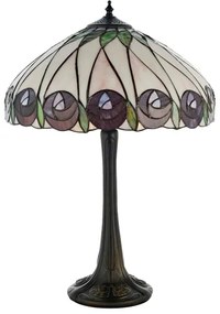 Endon 64177 - Stolní lampa Tiffany HUTCHINSON 1xE27/60W/230V pr. 40 cm
