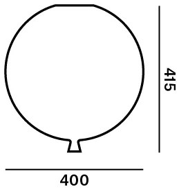 Brokis Memory PC876, stropní balonek z matného hnědého skla, černý spínač 1x15W E27, prům. 40cm