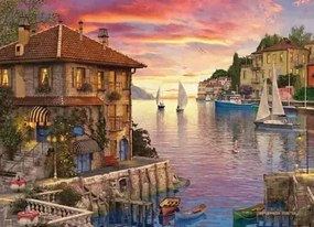 EUROGRAPHICS Puzzle Středomořský přístav / 1000 dílků / 67,63 × 48,89