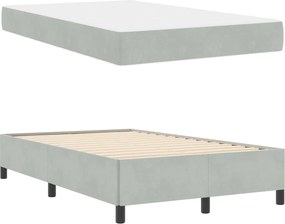 Rám postele Světle šedá 120 x 200 cm textil 3399054