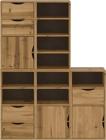 Boční skříňky 5 ks "ODDA" 40x24x79 cm Borovicový masiv 3365366