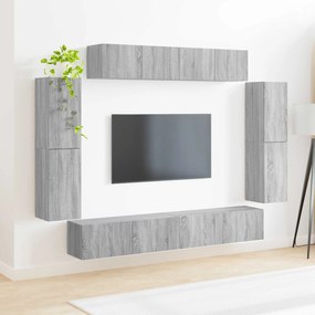 Televizní skříň 8 ks Šedá Sonoma 3409147