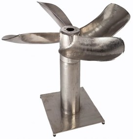 Designový jídelní stůl Propeller 94 cm stříbrný