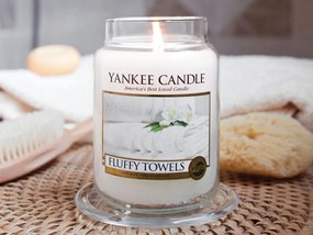 Yankee Candle – votivní svíčka Fluffy Towels (Nadýchané osušky), 49 g