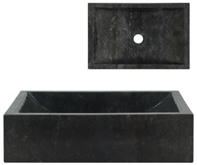 Umyvadlo - mramor - černé | 45x30x12 cm