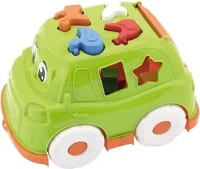 TEDDIES Plastová vkládačka auto / 3 barvy / 24 x 17 cm / od 12 měsíců