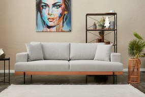 Atelier del Sofa 3-místná pohovka Liva - Grey, Šedá