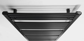 Aqualine Direct otopné těleso rovné boční připojení 600 x 1680 mm černá mat ILR66B