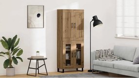 Vysoký bufet 2 ks Artisanový dub 69,5 x 34 x 180 cm 3403193
