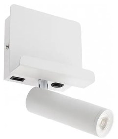 Redo | Redo 01-3083 - LED Nástěnné bodové svítidlo PANEL LED/3,5W/230V USB bílá | UN0998