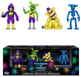 FNAF Five Nights At Freddy's figurky sady nebo jednotlivé figurky Varianta: Blacklight II - 4 ks, s krabicí