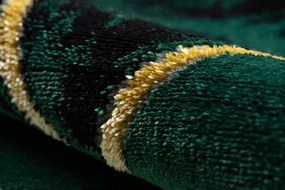 Dywany Łuszczów, Kusový koberec Emerald 1020 green and gold kruh, 200x200 (průměr) kruh, zelená, ložnice