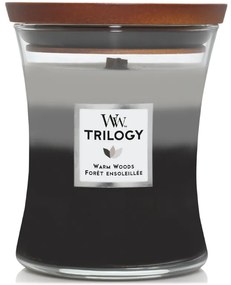 WoodWick – Trilogy svíčka Warm Woods (Hřejivé dřevo) Velikost: střední 275 g