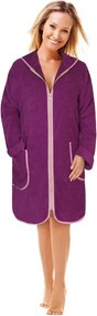 Bellatex Froté župan dámský na zip Fialová M