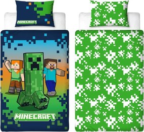 Dětské povlečení MINECRAFT HEROES barevné Rozměr povlečení: 70 x 80 cm | 140 x 200 cm