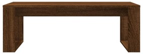 Konferenční stolek hnědý dub 102 x 50 x 35 cm kompozitní dřevo - Default Title