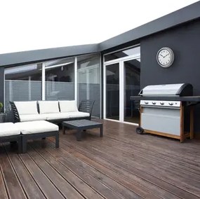 TFA 60.3067.02 OUTDOOR bílá / Nástěnné hodiny / Quartz / odolné stříka