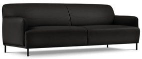 Černá kožená pohovka Windsor &amp; Co Sofas Neso, 235 x 90 cm