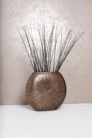 Luxusní váza ATENA, sklolaminát, výška 50 cm, bronz/měď