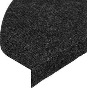 Samolepicí podložky na schody 30 ks černé 65x22,5x3,5 cm 3365907