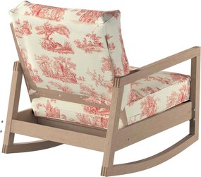 Potah na křeslo IKEA Lillberg barva červená látka vzorované