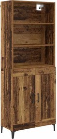Vysoký bufet 2 ks Staré dřevo 69,5 x 34 x 180 cm 3403589